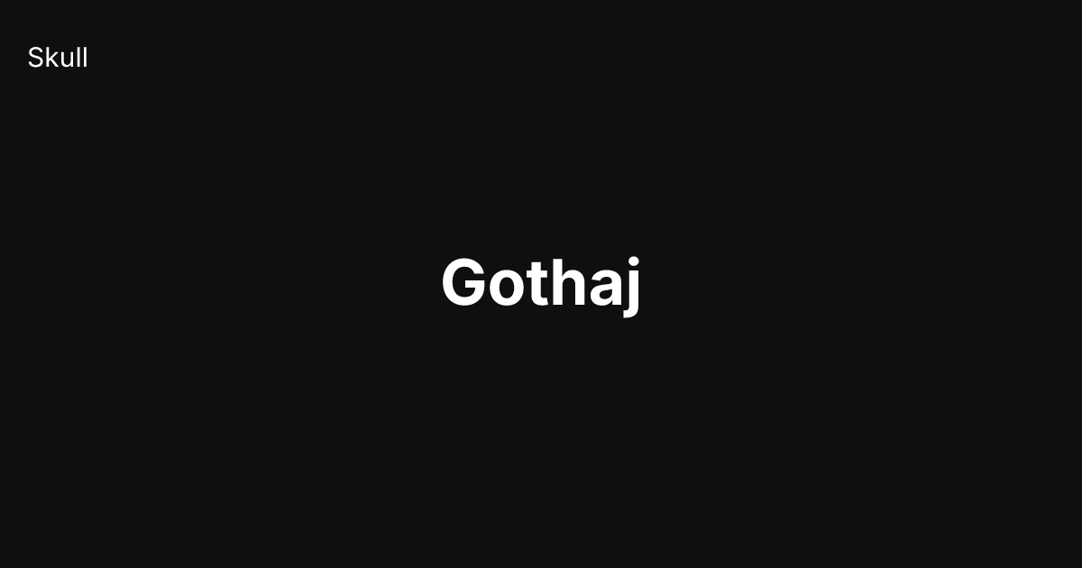 Gothaj | Skull